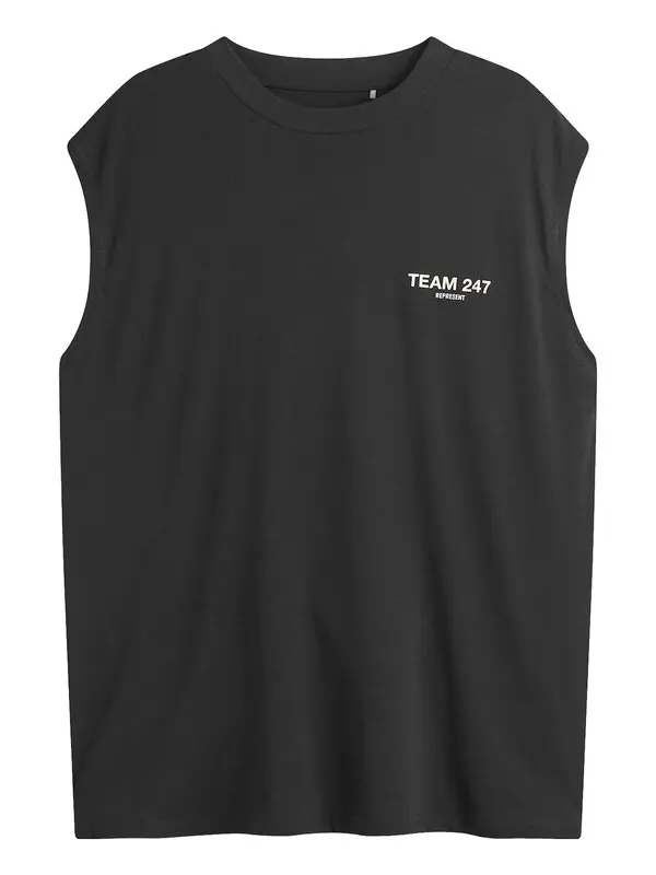 REPRESENT Team 247 Oversized Tank - Jet Black
