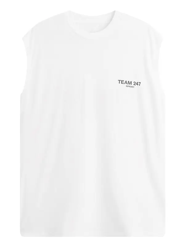 REPRESENT 247 Represent Team 247 Oversized Tank - Flat White