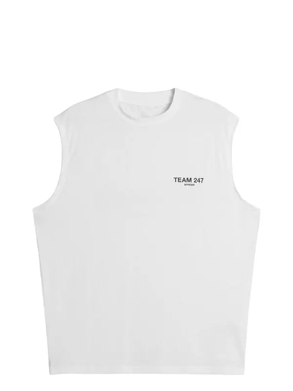 REPRESENT 247 Represent Team 247 Oversized Tank - Flat White