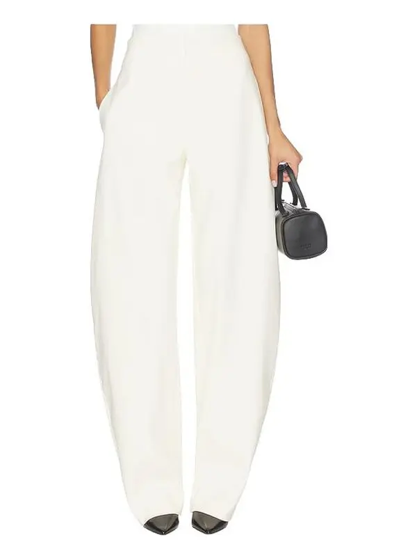 EAVES Mai Sculptural Suiting Pant - Ivory