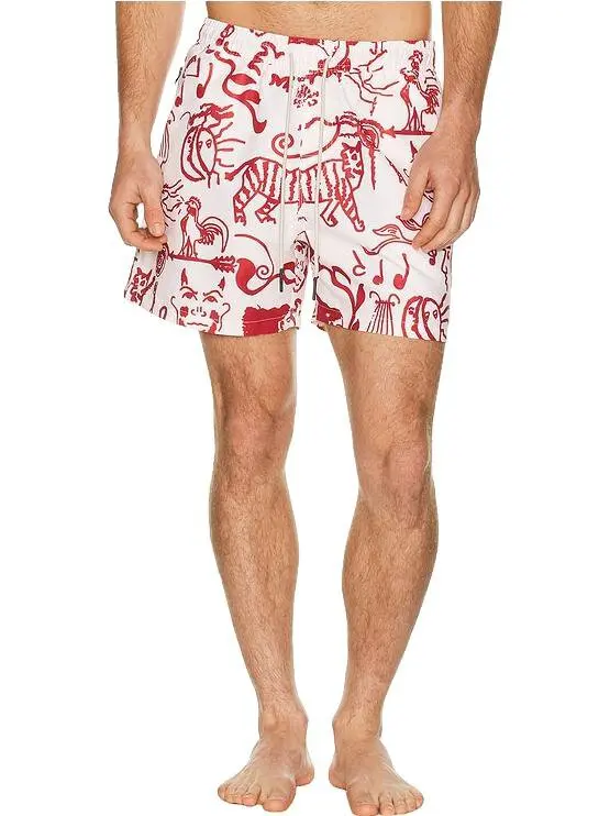 Oas Arcano Swim Shorts - Red