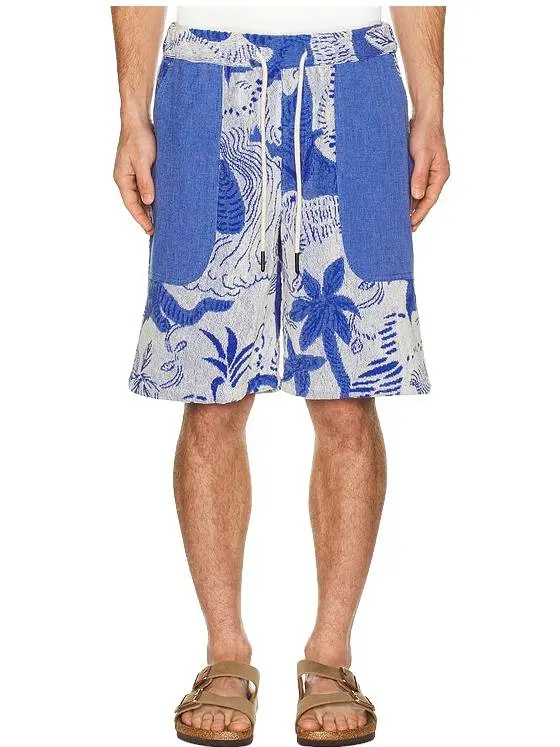 Oas Nicola Macrame Shorts - Blue