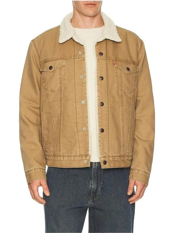 LEVI'S Type 3 Sherpa Trucker Jacket - Ermine