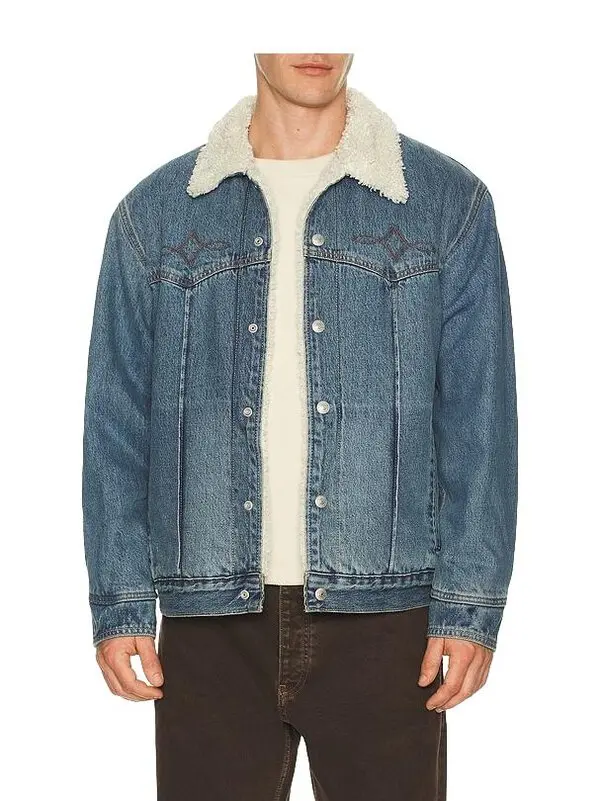 LEVI'S Western Sherpa Trucker Jacket - Open Sail