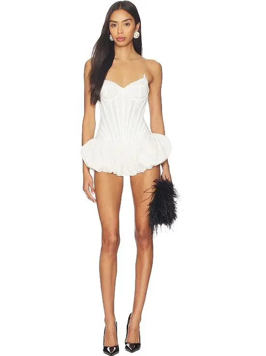 Giuseppe Di Morabito Corset Mini Dress - White