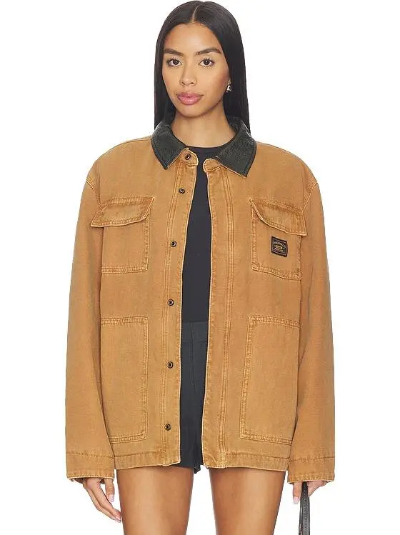 GUESS ORIGINALS Filled Shirt Jacket - Safari Tan