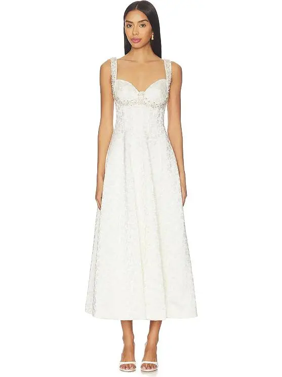 Simkhai Charlotte Midi Dress - White