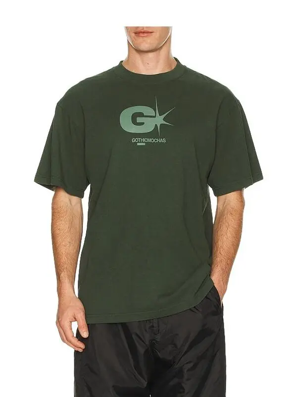 GOTHICMOCHAS Explosive Tee In Dark - Green