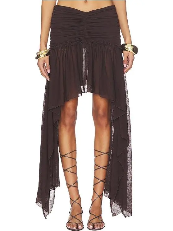SIEDRES Pixie Skirt - Brown