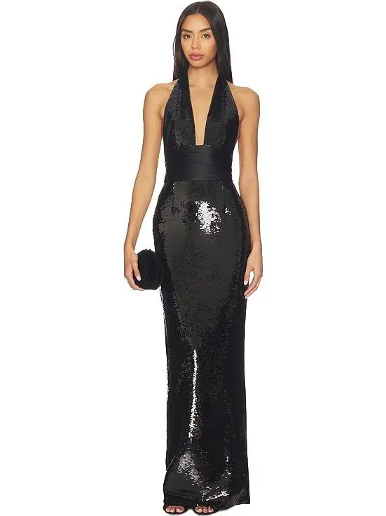 Retrofete Kelsie Sequin Dress - Black