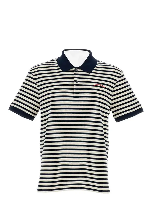 Alexander McQueen Striped Polo Shirt - White