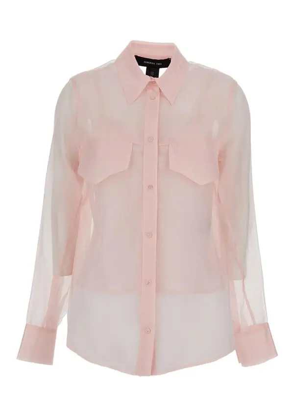 Federica Tosi Silk Organza Shirt - Rosa