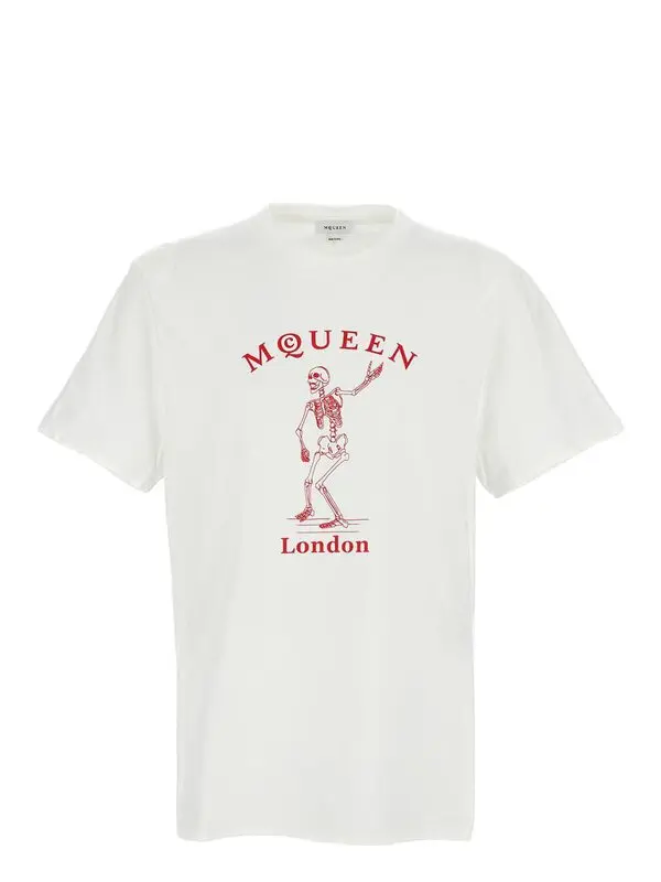 Alexander McQueen Skeleton T-shirt - White