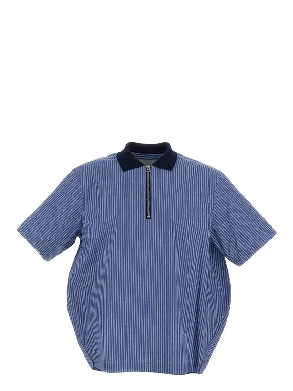 Sacai Polo Shirt - Sky Blue