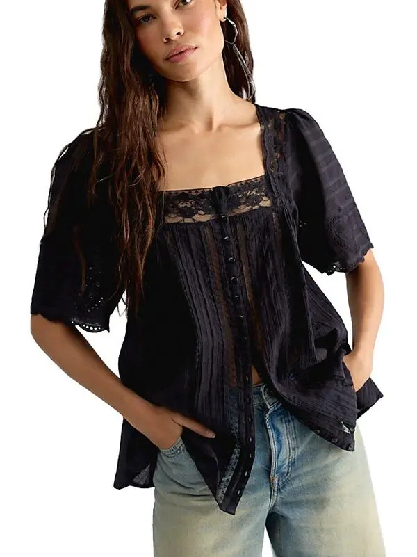 Free People Adore You Tunic - Black