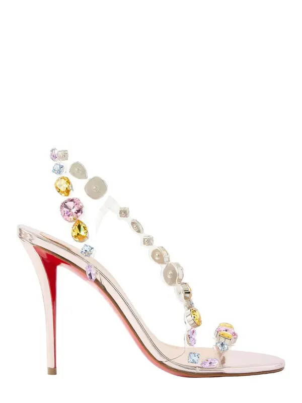 CHRISTIAN LOUBOUTIN Rosa Z 100 Embellished Pvc Sandals - Multi