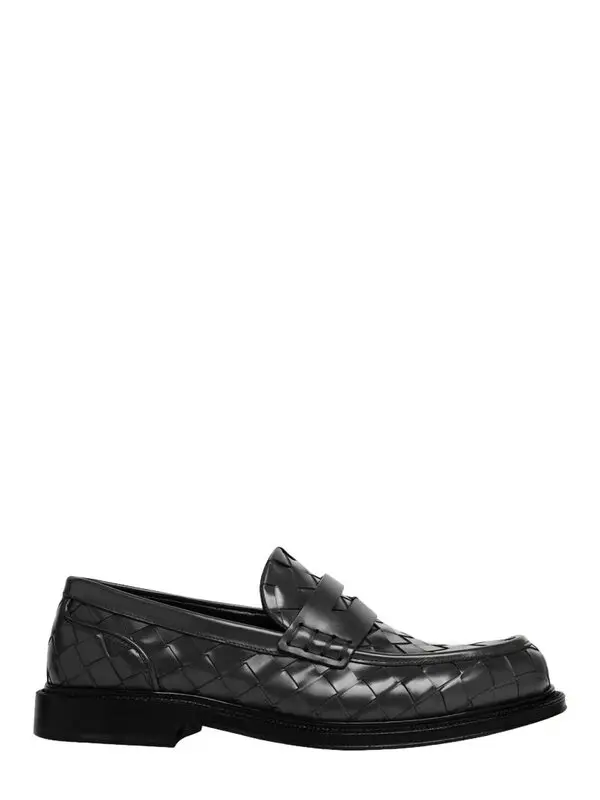 Bottega Veneta James Intrecciato Leather Loafers - Nero