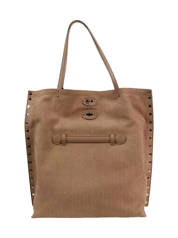 ZANELLATO Medium A'spasso® Twist-lock Tote Bag - Neutrals