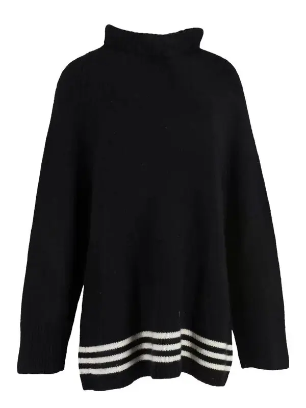 Khaite Turtleneck Wool Sweater - Black