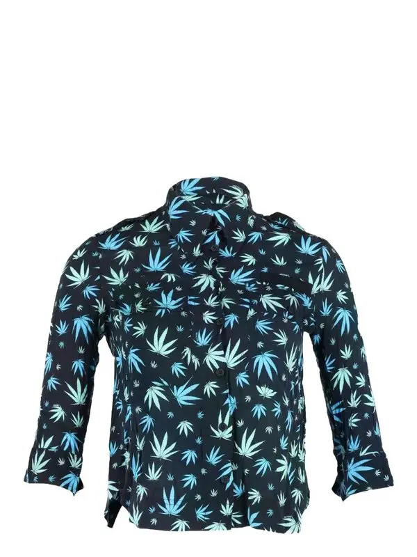 Zadig&Voltaire Leaf-print Shirt - Black