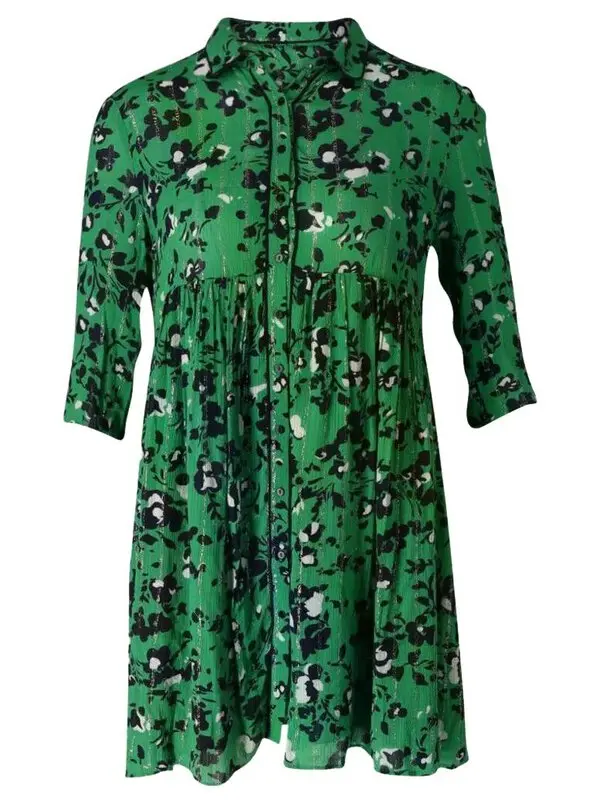 Ba&sh Floral Mini Dress - Green