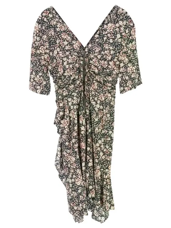ISABEL MARANT VINTAGE Printed Mini Dress - Black