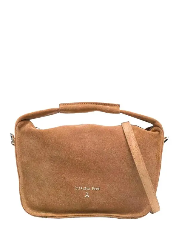 Patrizia Pepe Small Suede Tote - Brown
