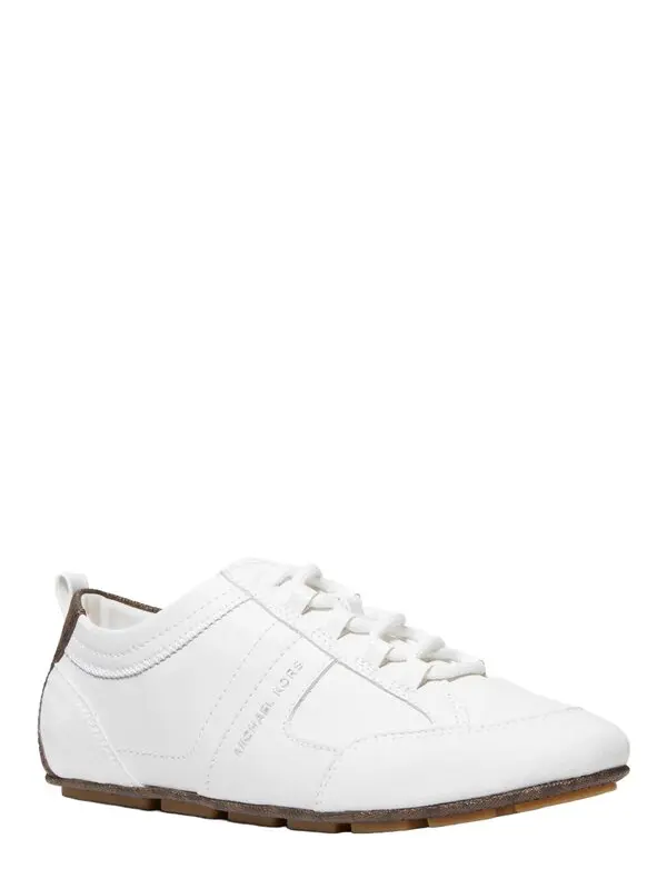 Michael Kors Keely Leather Trainer - White