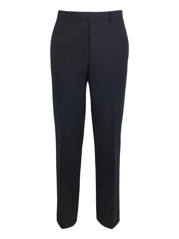 Sandro Virgin Wool Tailored Trousers - Blue