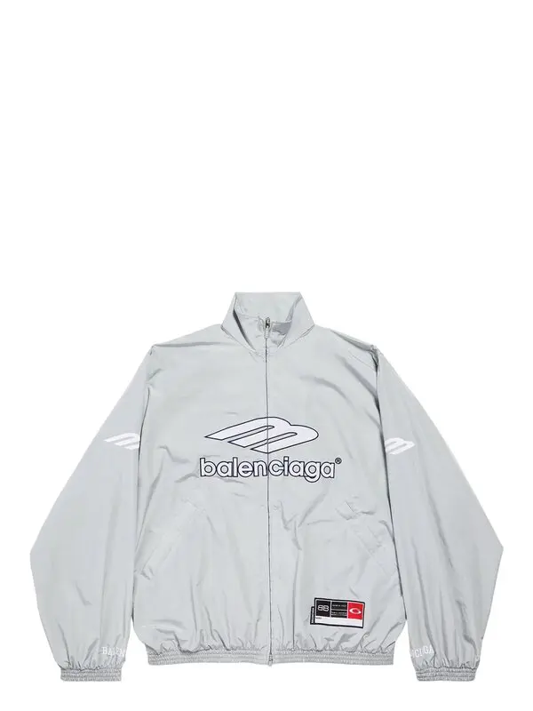 Balenciaga Techno Cotton Track Jacket - Grey