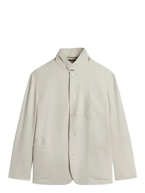 Dunhill Cashmere-blend Technical Jacket - White