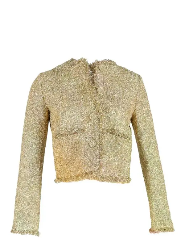 Rabanne Embellished Long-sleeve Jacket - Gold
