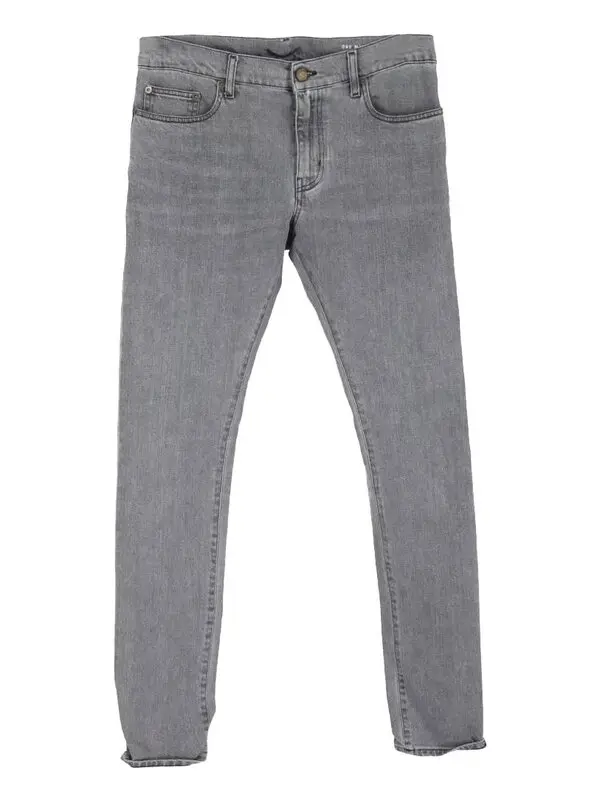 Saint Laurent Slim-fit Denim Jeans - Grey
