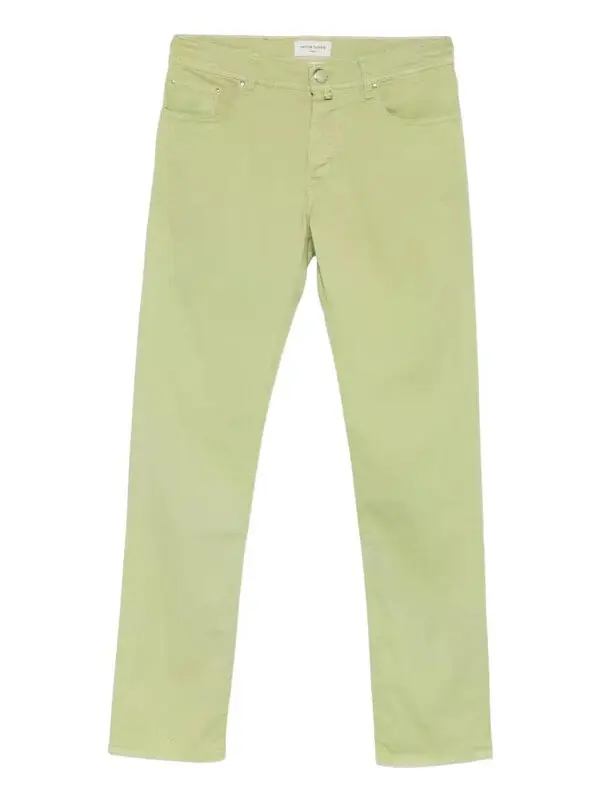 Jacob Cohen Buttoned Slim-fit Jeans - Green