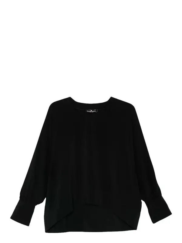Ermanno Scervino Cuffed Blouse - Black