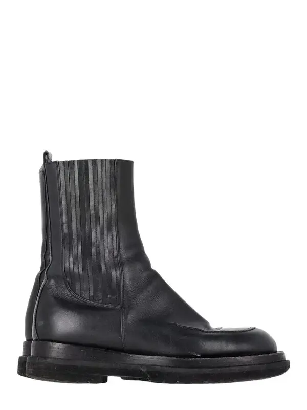 Magda Butrym Leather Biker Boots - Black
