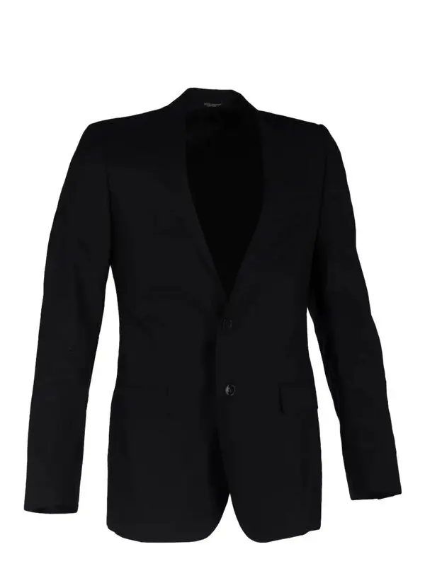 Dolce & Gabbana Single-breasted Wool Blazer - Black