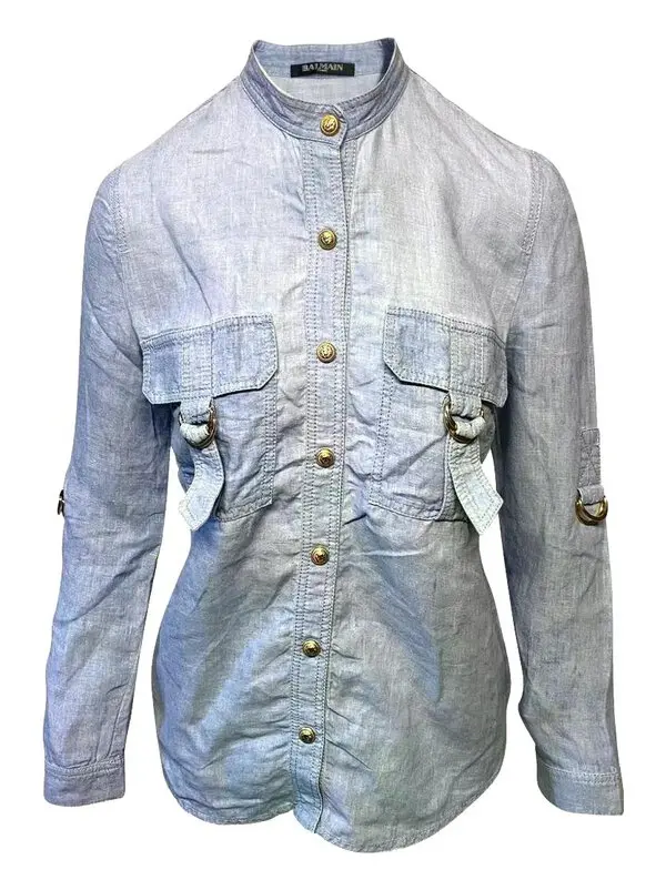 Balmain Chest-pocket Shirt - Blue