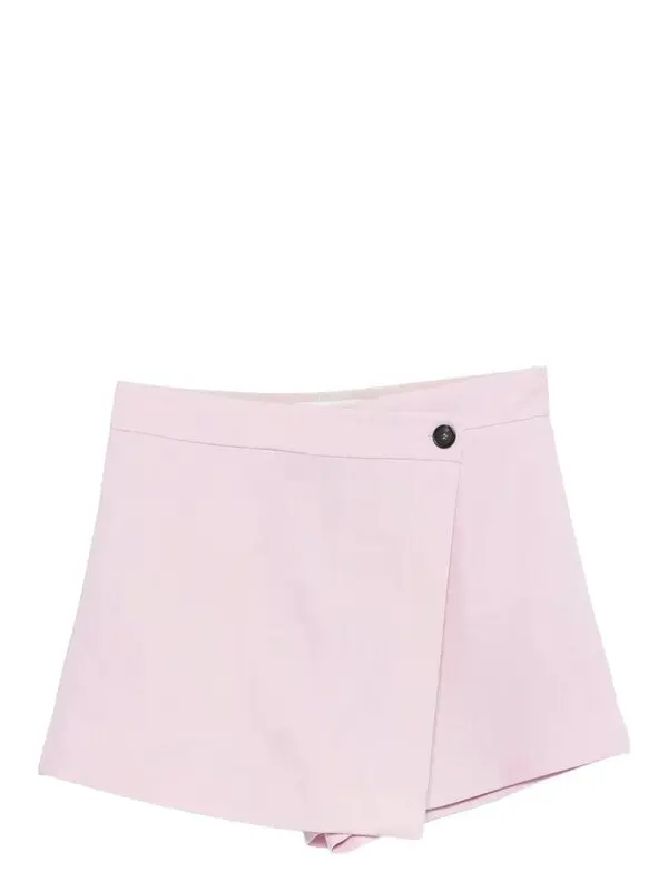 MSGM Button Wrap Shorts - Pink
