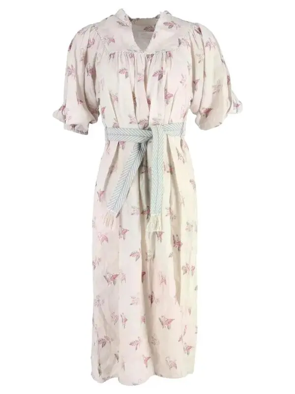 Zimmermann Floral-print V-neck Midi Dress - Pink