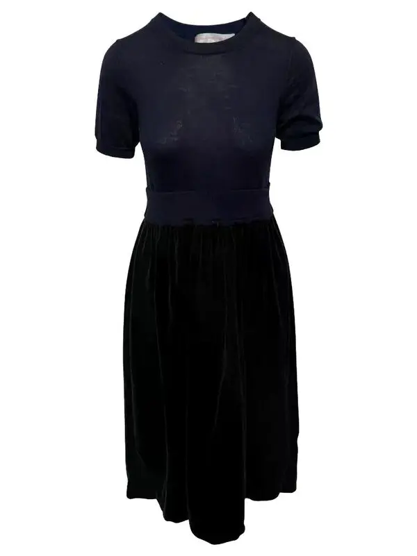 Comme Des Garçons Velvet Dress - Black