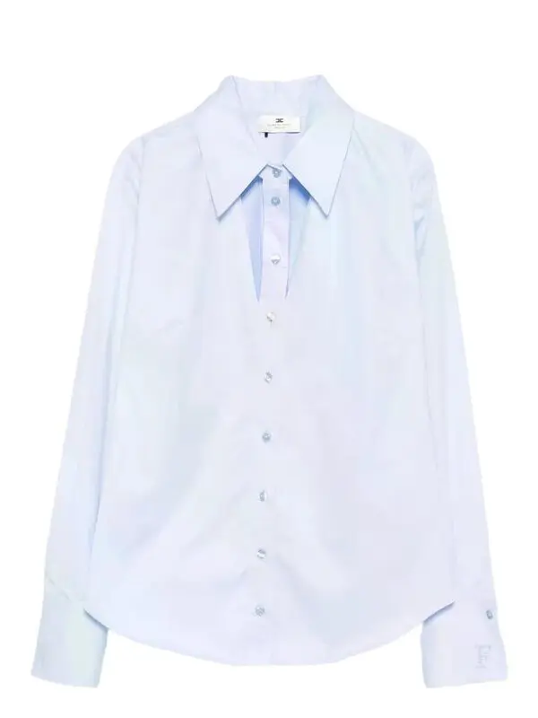 Elisabetta Franchi Cut-out Shirt - Blue