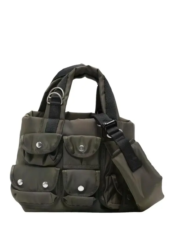 Sacai Pockets Handle Tote Bag - Green