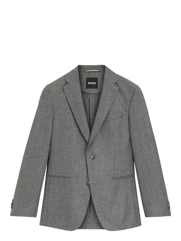 BOSS Notched-lapel Blazer - Grey