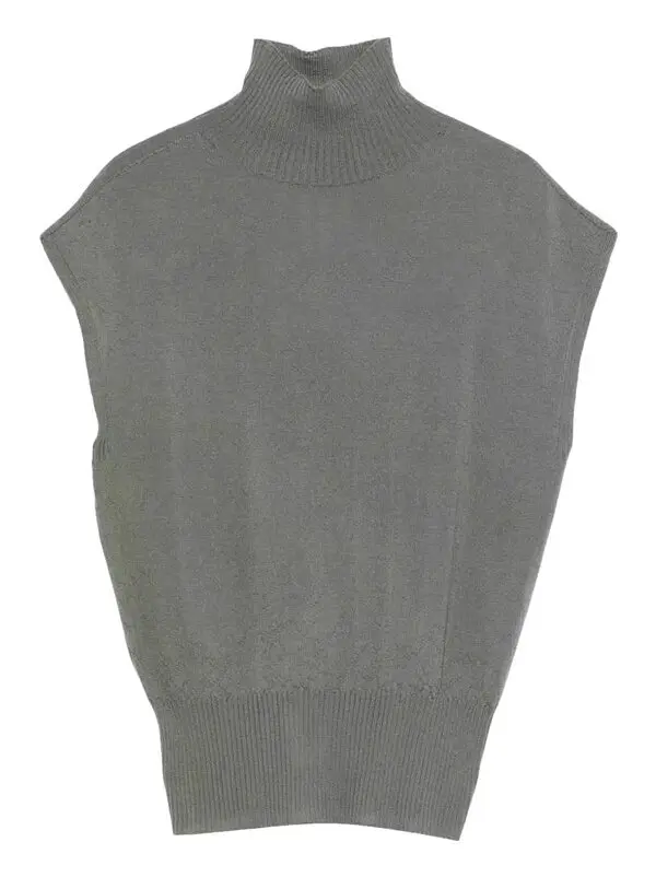 Rick Owens Sleeveless Turtleneck Top - Grey