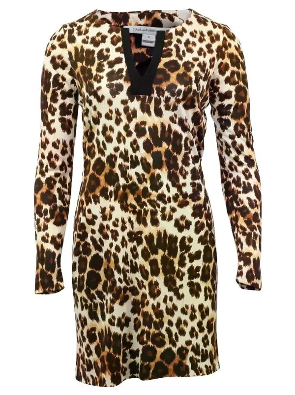 Diane Von Furstenberg Leopard-print Dress - Neutrals