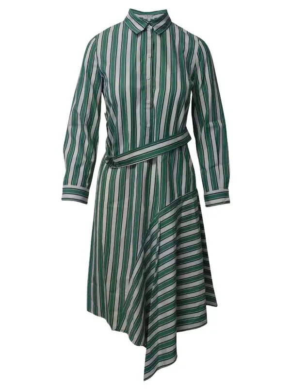 Claudie Pierlot Striped Shirt Dress - Green