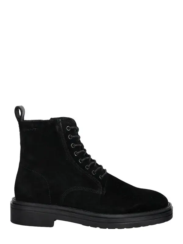 Gant Boggar Lace-up Zip Boots - Black