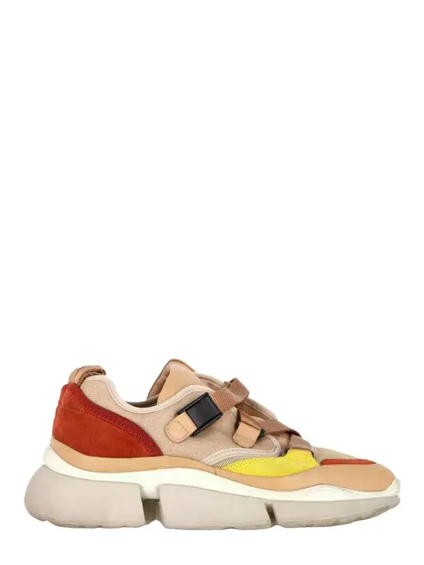 Chloé Sonnie Leather Sneakers - Neutrals