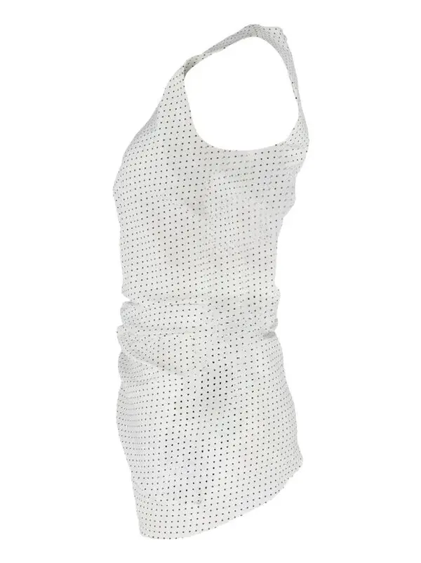 Christopher Esber Polka-dot Asymmetric-sleeve Blouse - White